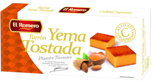 Turrón Yema Tostada Suprema – 150 g. – Turrones El Romero
